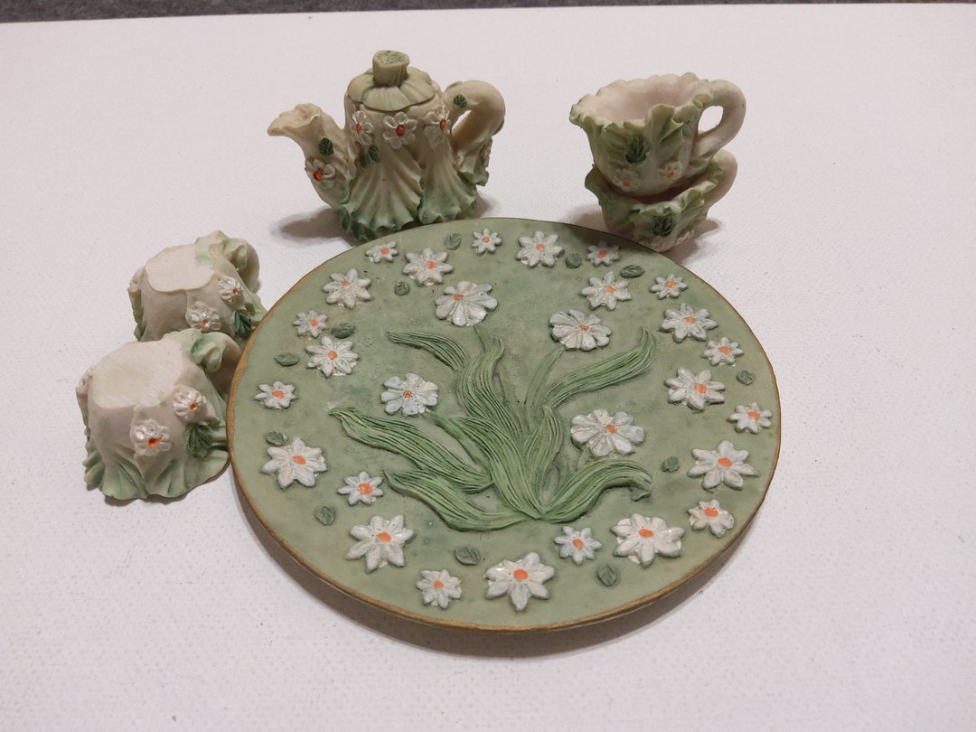 Fairy Dishes Fairy Tea Party 7 Pieces Flowers - Etsy