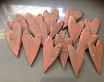 Red heart wood | Etsy