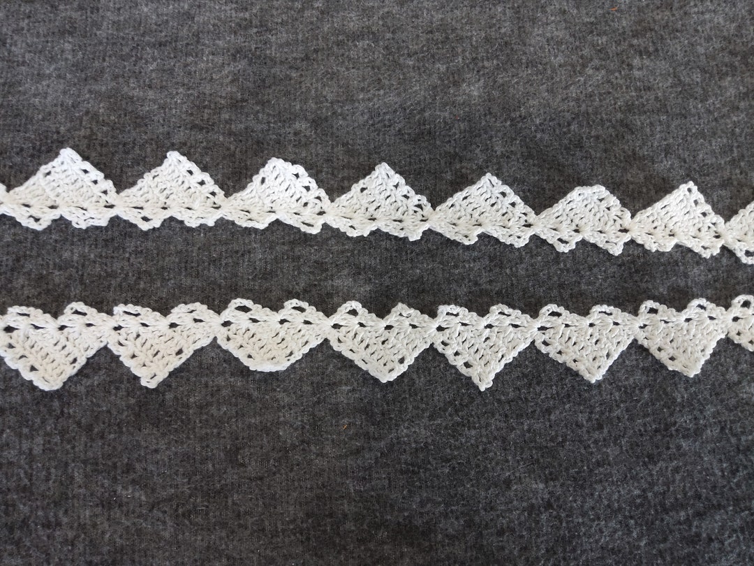 Crocheted Edging, New, by Mywaycrochet - Triangles - Etsy