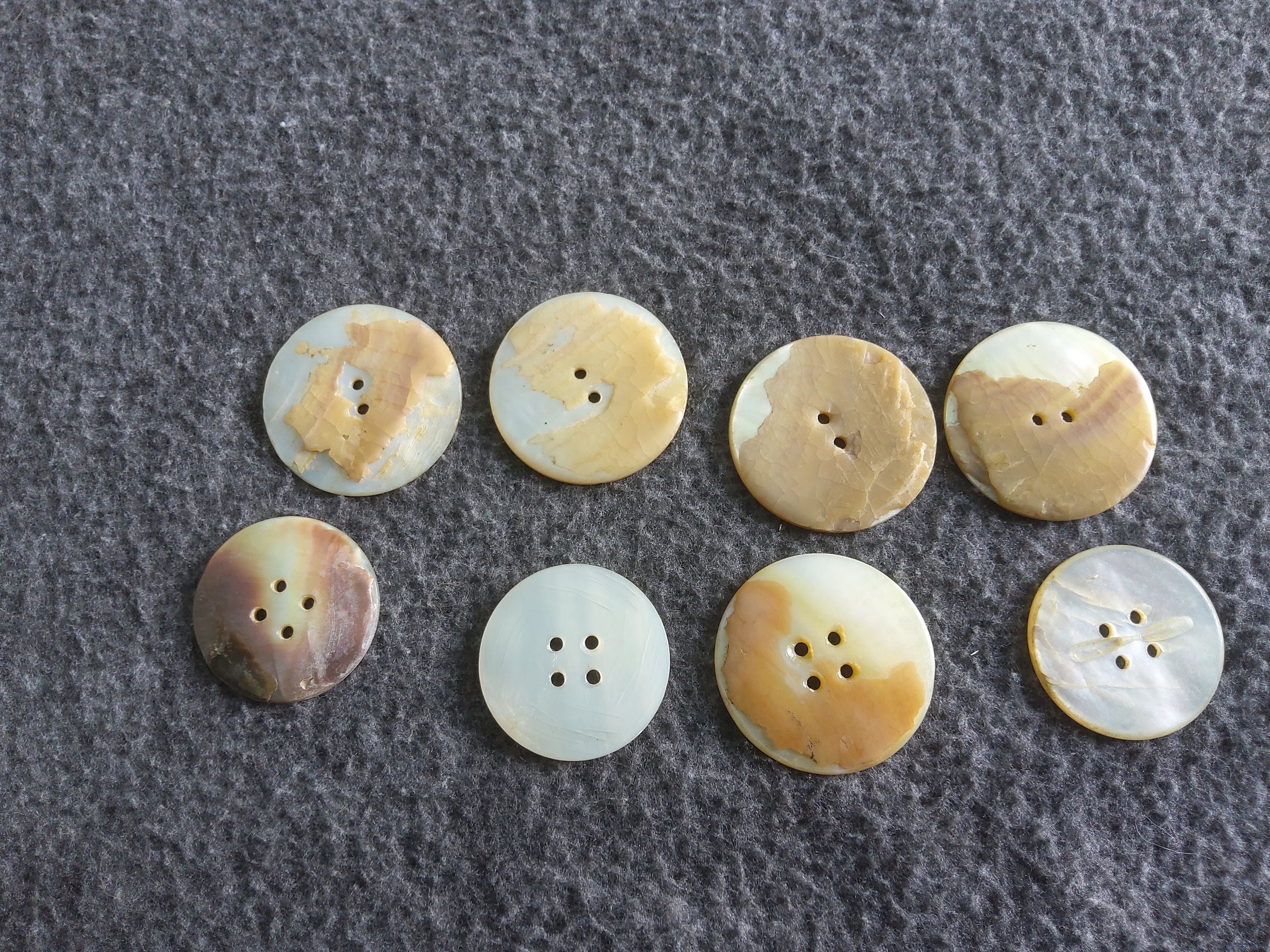 MOP Buttons (8), 2 Holes, 4 Holes - Etsy