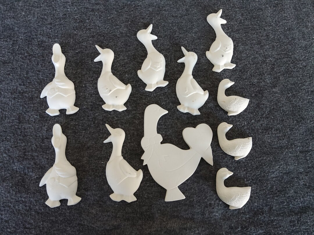 Plaster Ducks and Geese 11 Plain - Etsy
