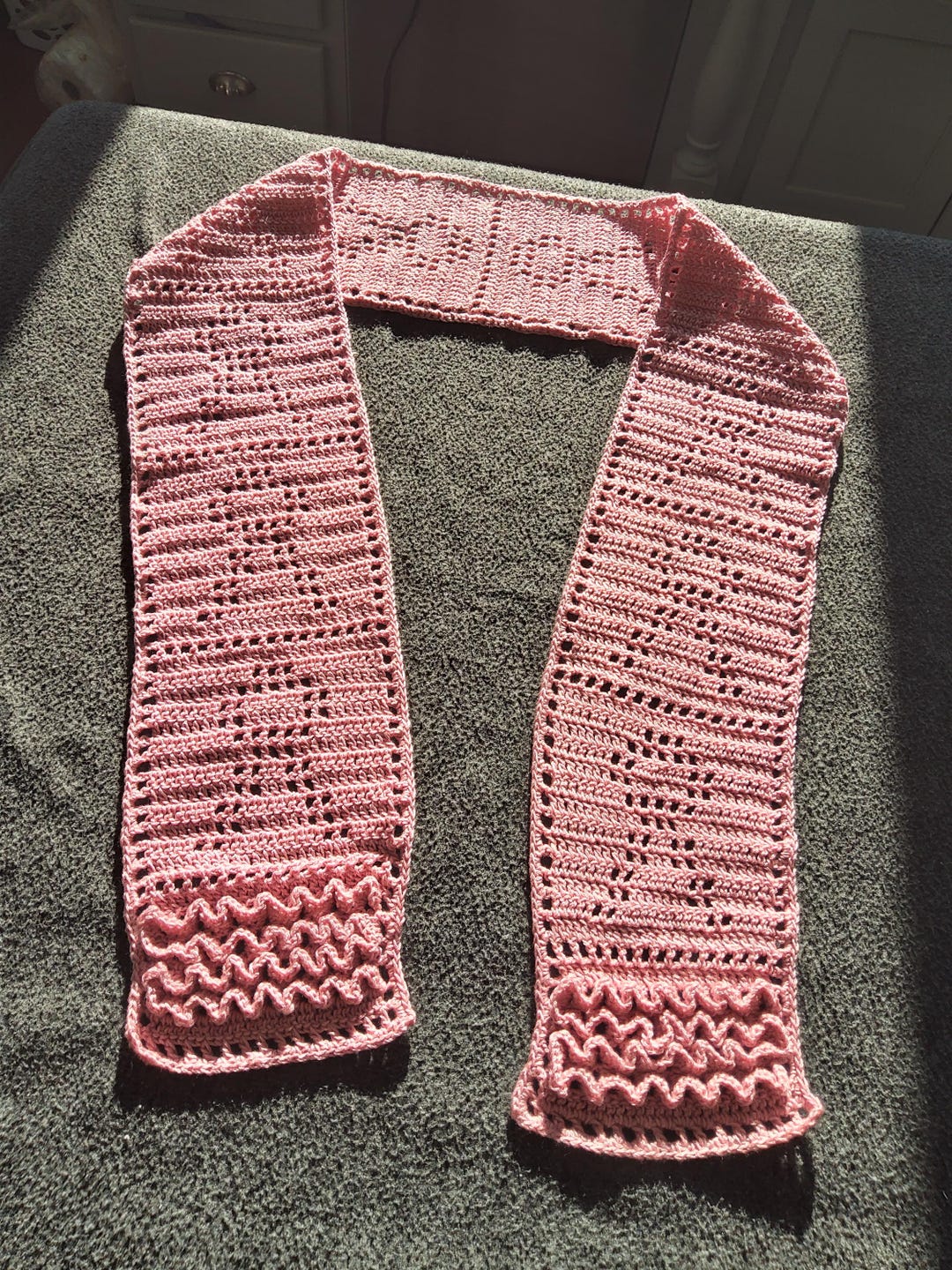 Breast Cancer Awareness Scarf - by MWC - Etsy
