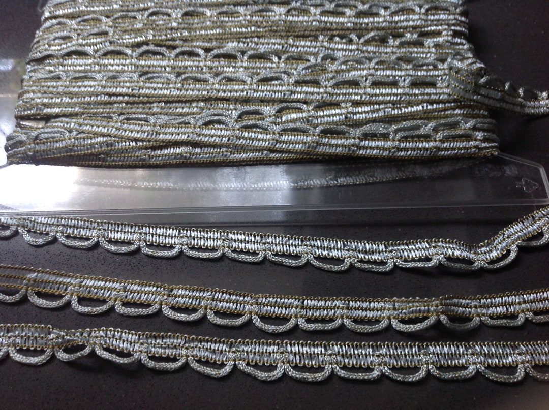 Vintage Loop Trim (6.6 Yards) Silver and Gold - Etsy