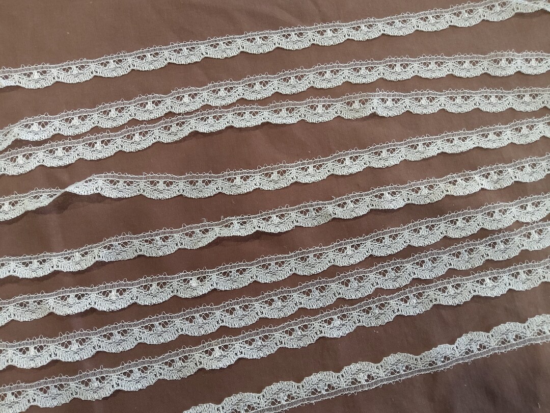 White Lace 5 Yards, Vintage, Narrow Lace, Lace Border, Lace Edging - Etsy