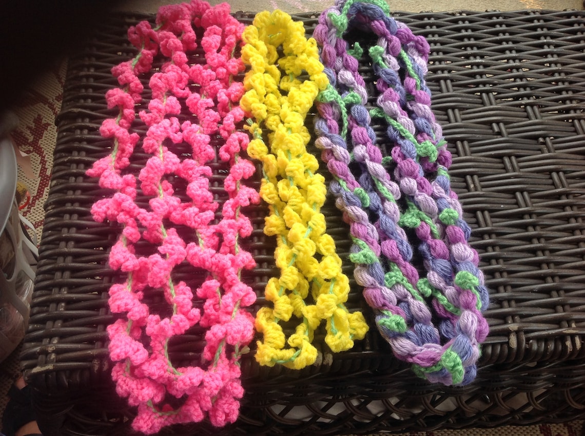 Crochet Lei Various Designs - Etsy