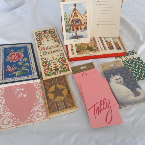 Bridge Tally Cards - Etsy