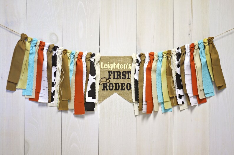 Personalized First Rodeo High Chair Banner First Rodeo - Etsy