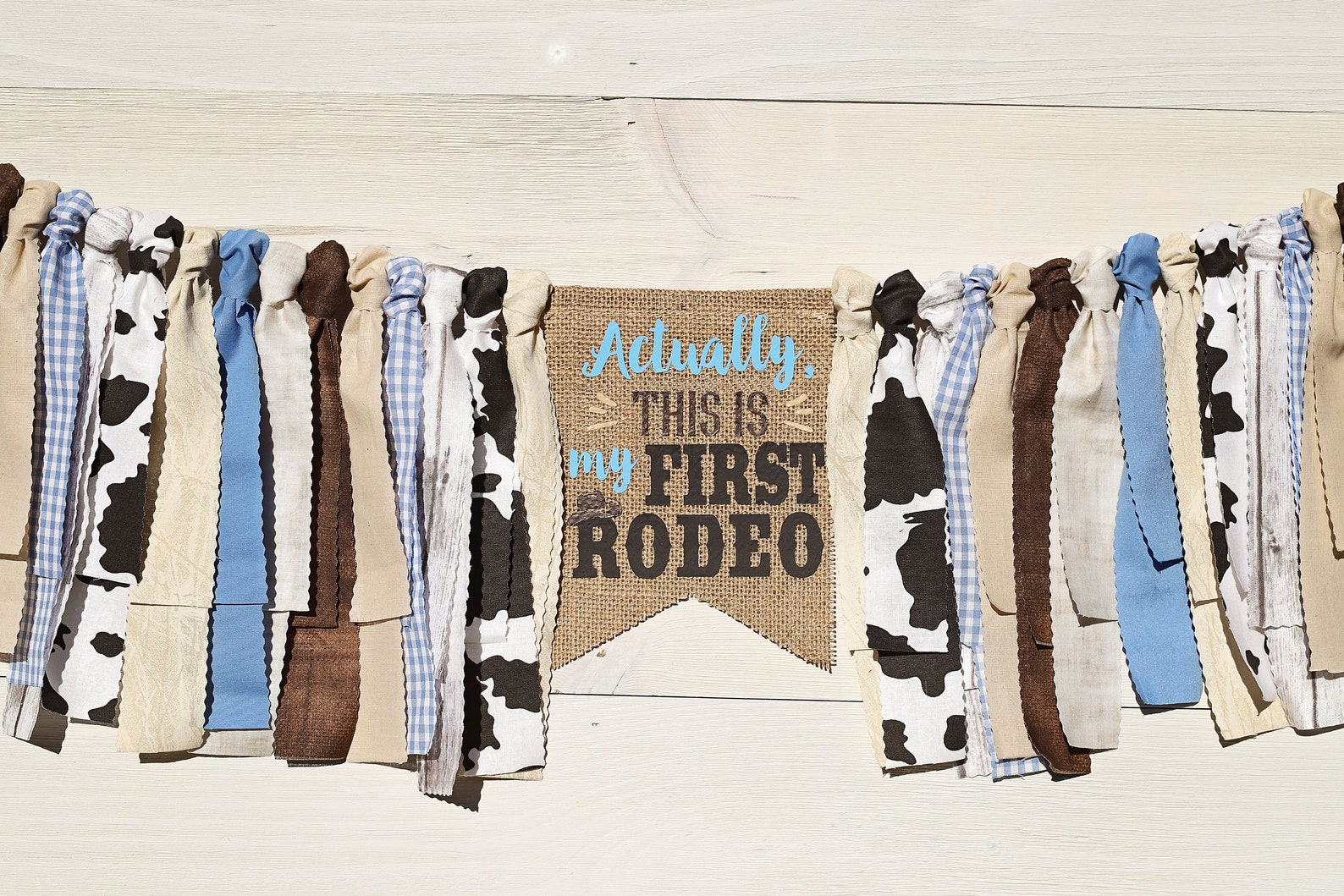 Actually My First Rodeo High Chair Banner First Rodeo - Etsy
