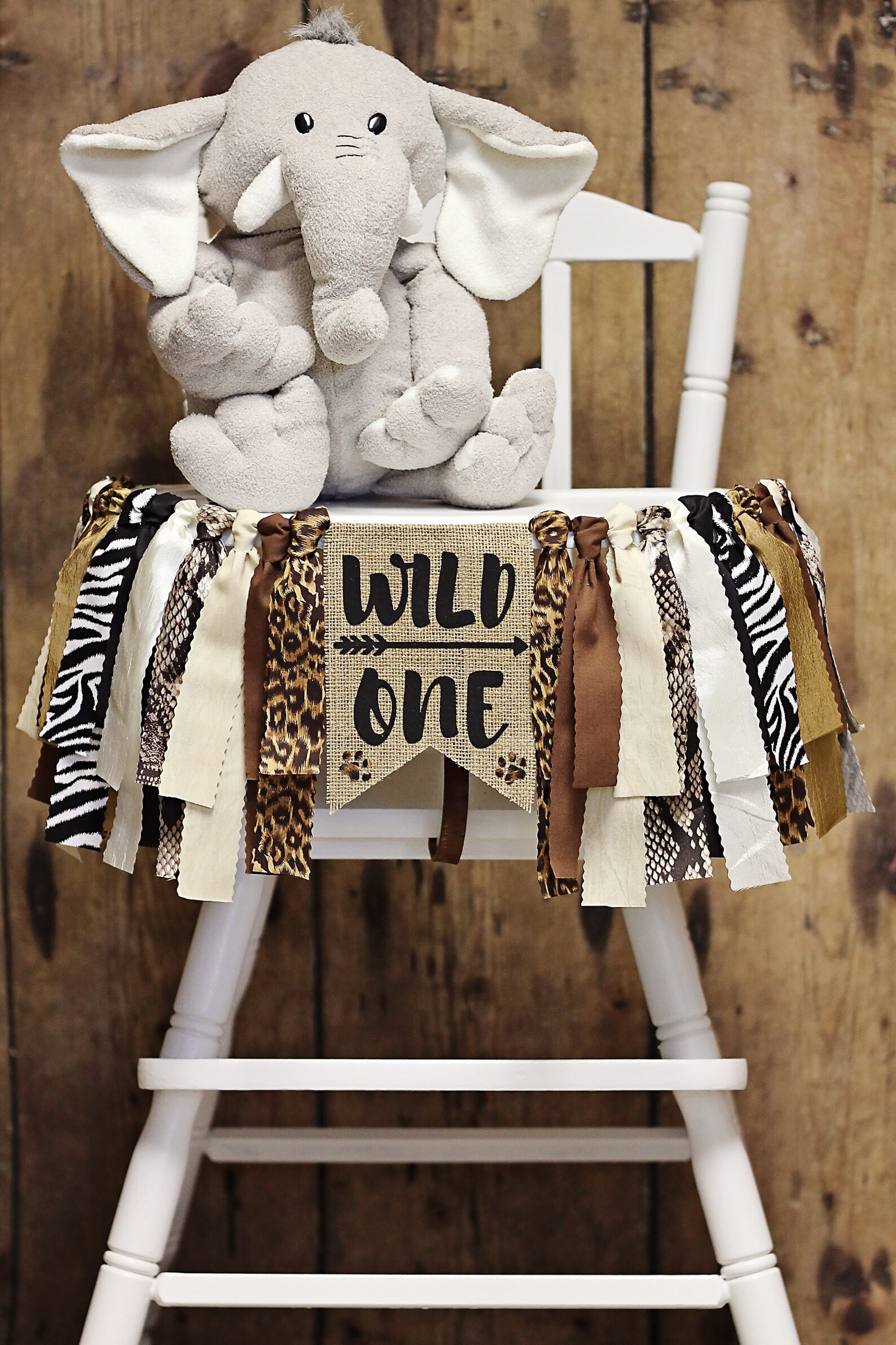 Wild One High Chair Banner Animal Print High Chair Banner | Etsy