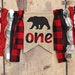Lumberjack Buffalo Plaid High Chair Banner, Lumberjack 1st Birthday ...