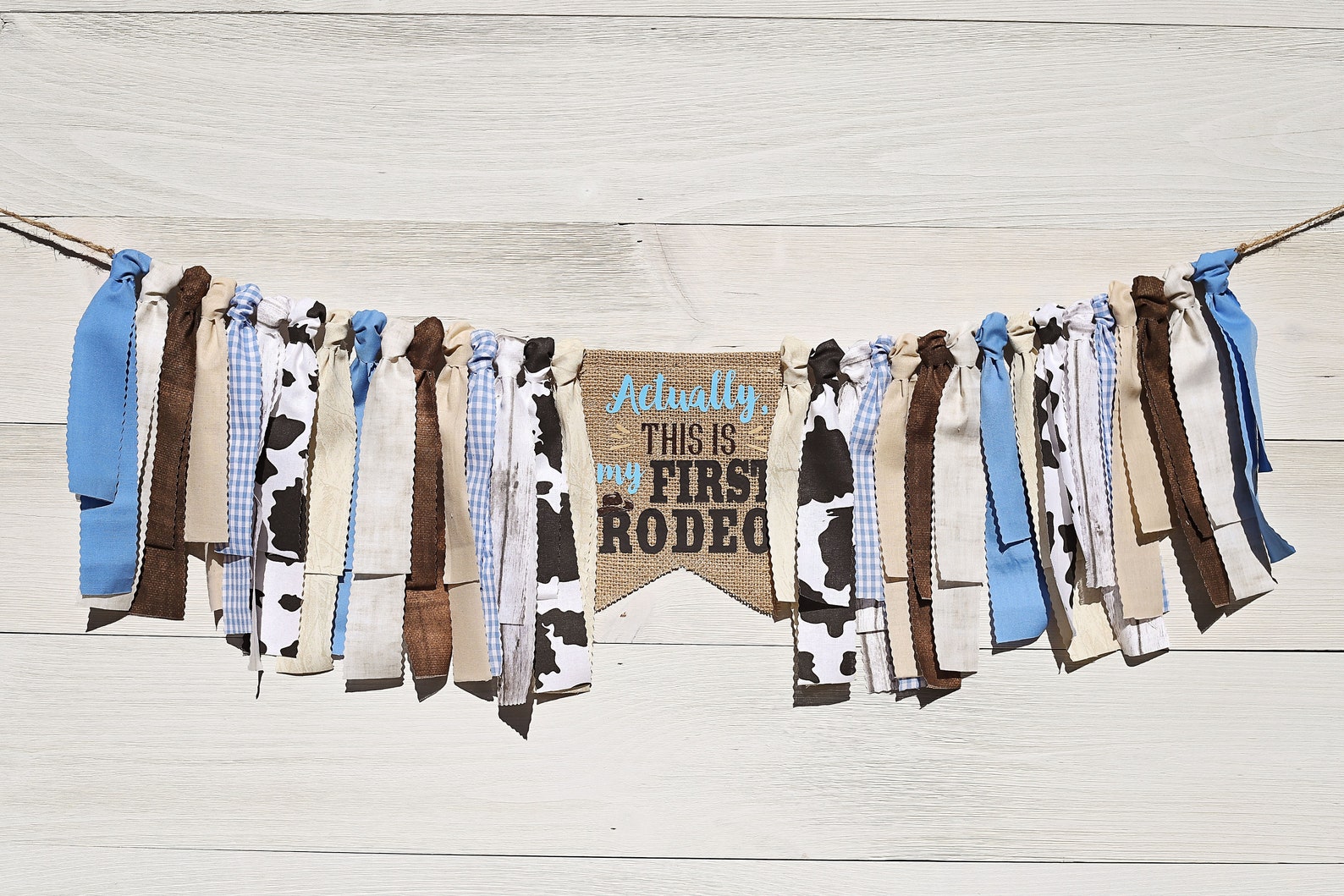 Actually My First Rodeo High Chair Banner First Rodeo | Etsy