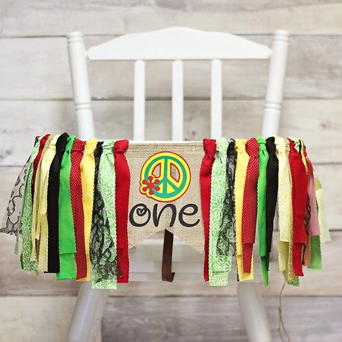One Love Birthday Banner One Love Themed Party Decor First - Etsy