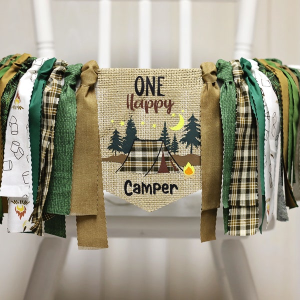 One Happy Camper Banner - Etsy