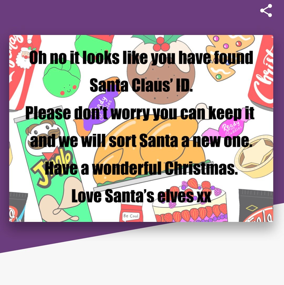 Santa's Lost North Pole ID Card With Scannable QR Code - Etsy UK