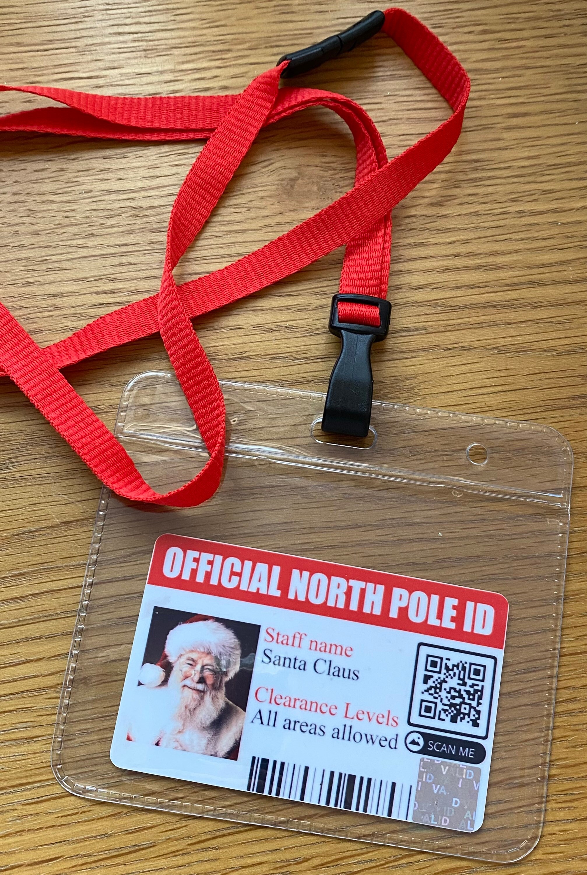 Santa's Lost North Pole ID Card With Scannable QR Code - Etsy UK