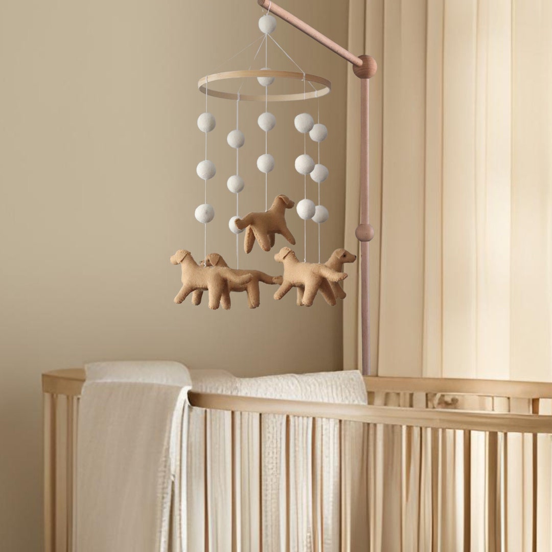 Golden Retriever Dog Baby Crib Nursery Mobile, Puppy Mobile, Retriever ...
