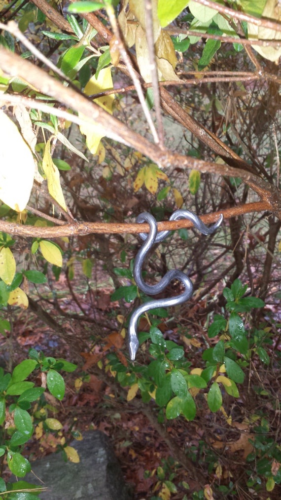 Snake Hanging Snakeiron Snakehand Forged Snakemetal - Etsy