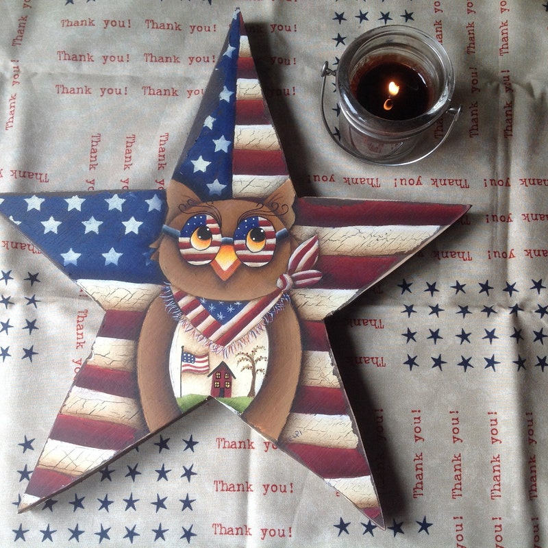 Patriotic Owl - Etsy