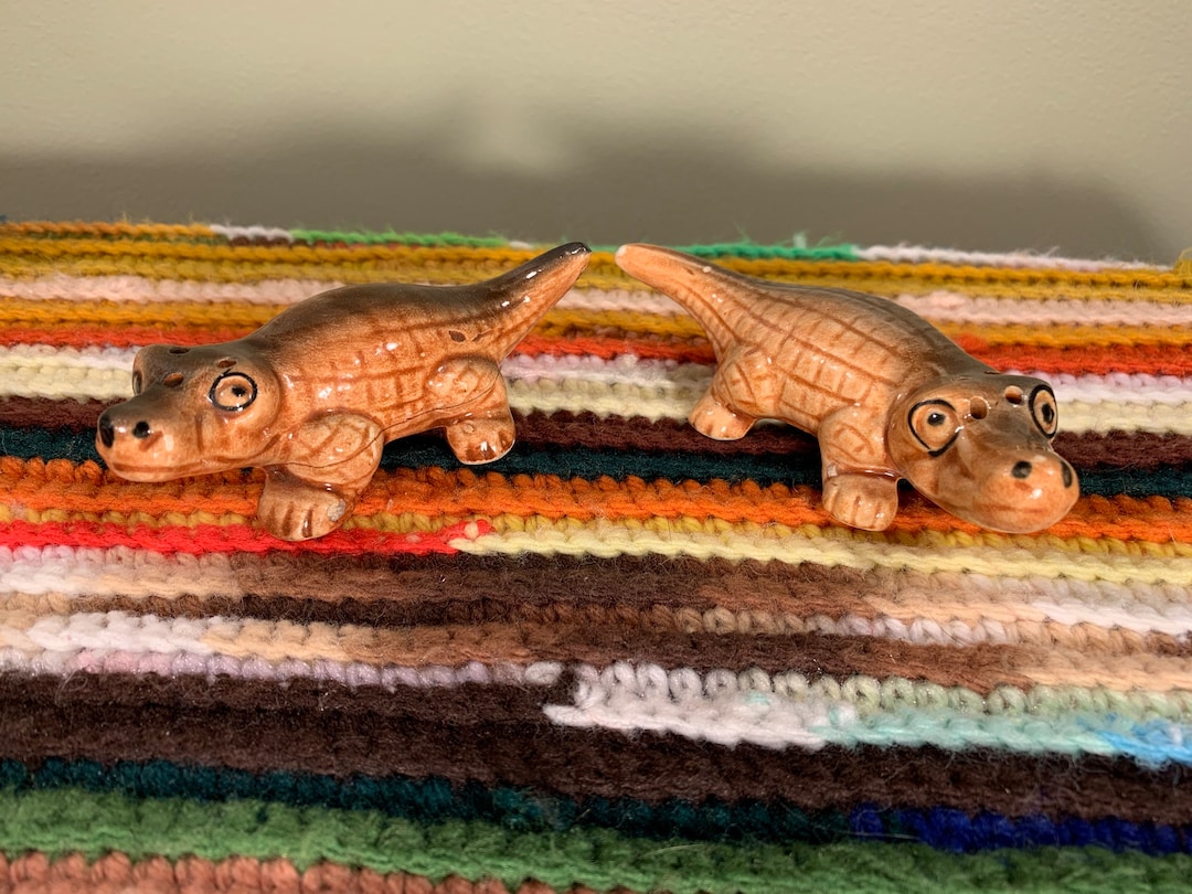 Alligator Salt and Pepper Shakers - Etsy