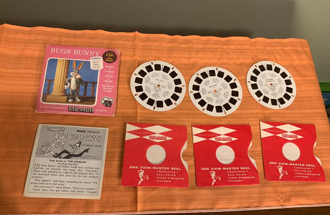 Sawyers Viewmaster Reels Looney Tunes Bugs Bunny Daffy Duck Porky Pig ...