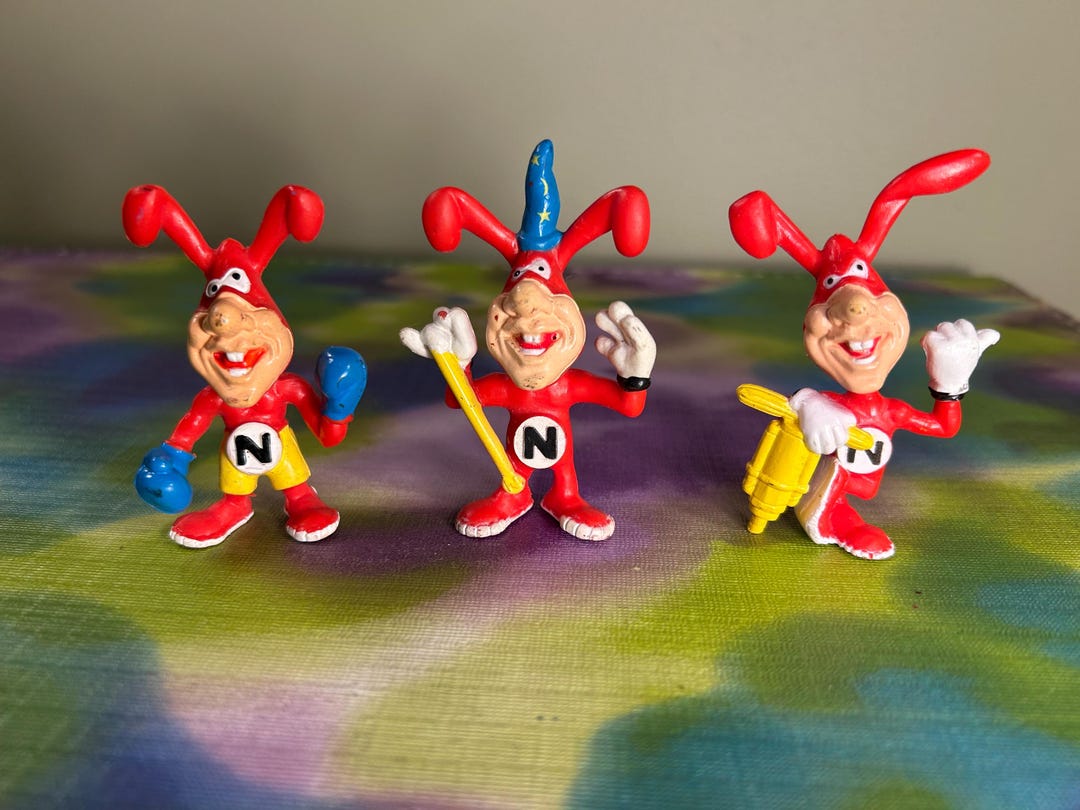 Vintage 80s Dominos Pizza Noid Figure Lot of Three Pvc Plastic Advertising Premium - Etsy
