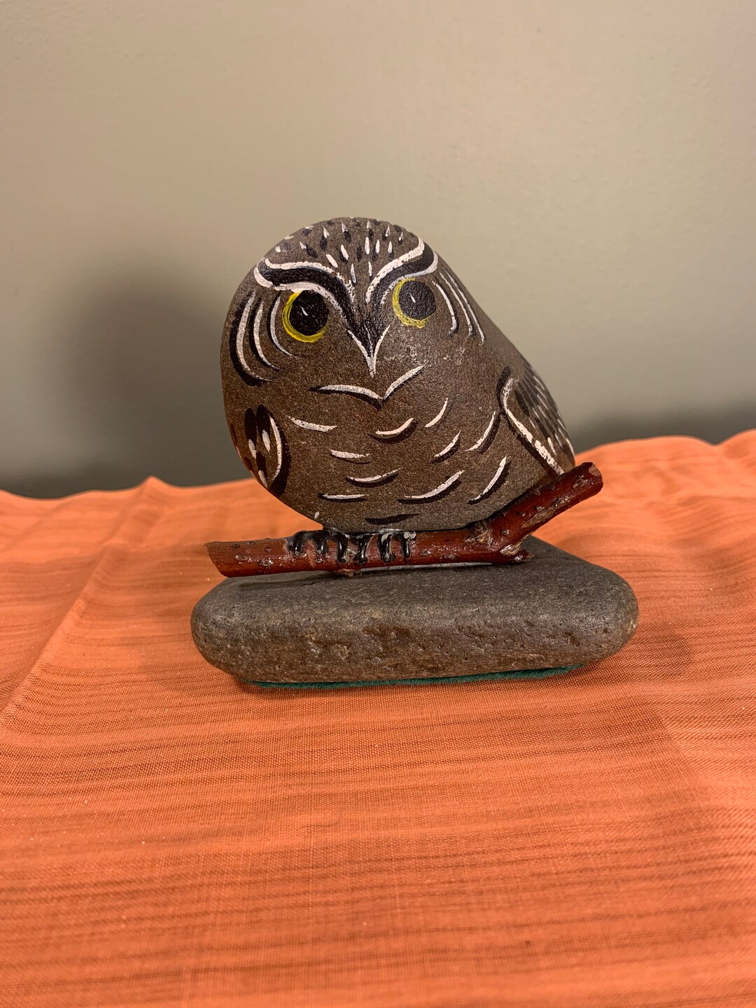 70s Pet Rock Owl Artist Signed - Etsy