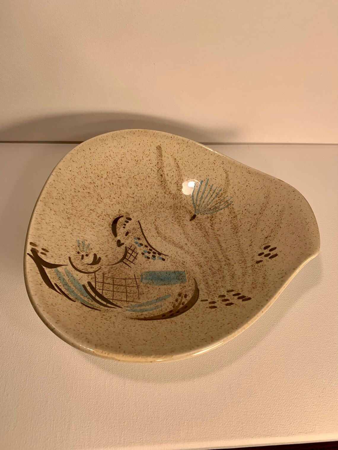 Vintage Red Wing Pottery Bob White Quail Vegetable Bowl Has | Etsy