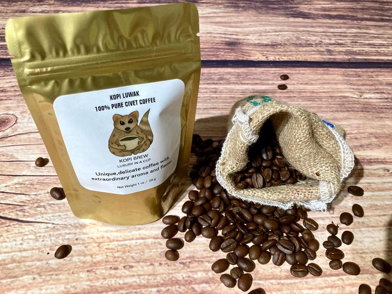 Kopibrew 100% Pure Kopi Luwak Ground Coffee - Etsy
