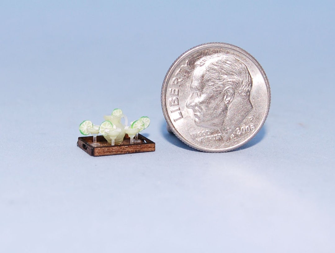 1:48 Scale * 1/4 Inch Scale Dollhouse Miniature-margarita Tray - Etsy ...