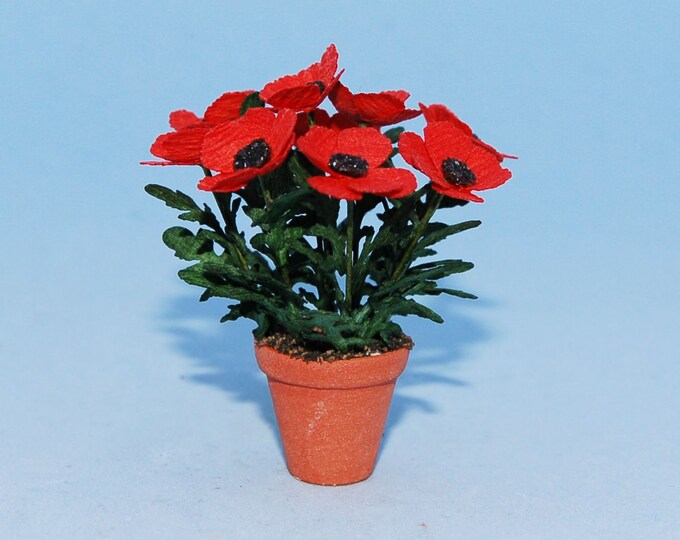 1:12 Scale 1 Inch Scale Miniature-poppies - Etsy