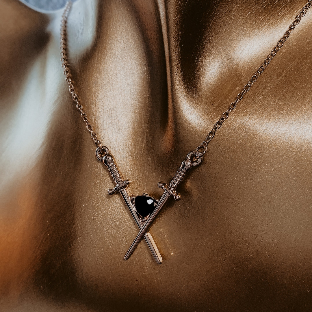 Enemies to Lovers Necklace • Sword • Dagger • Charm • Goth • Edgy - Etsy