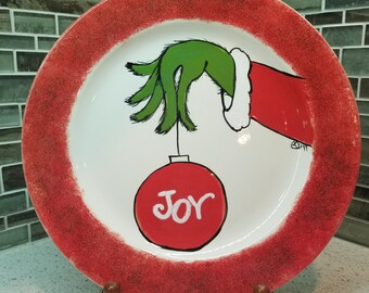Grinch plate | Etsy