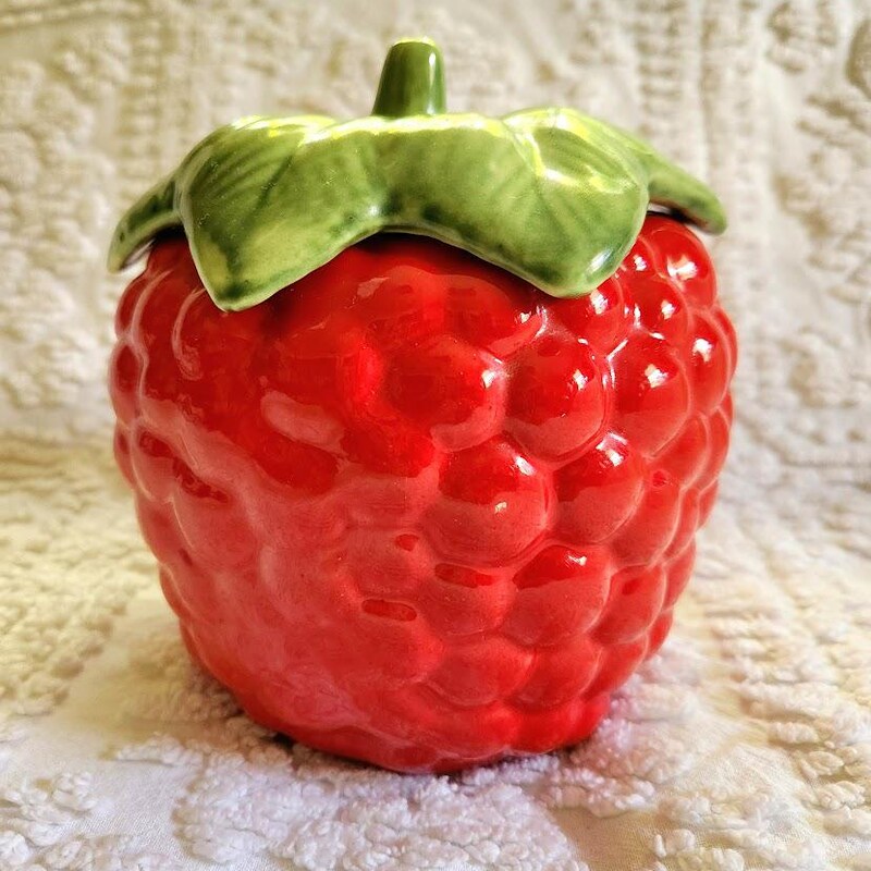 Strawberry Cookie Jar - Etsy