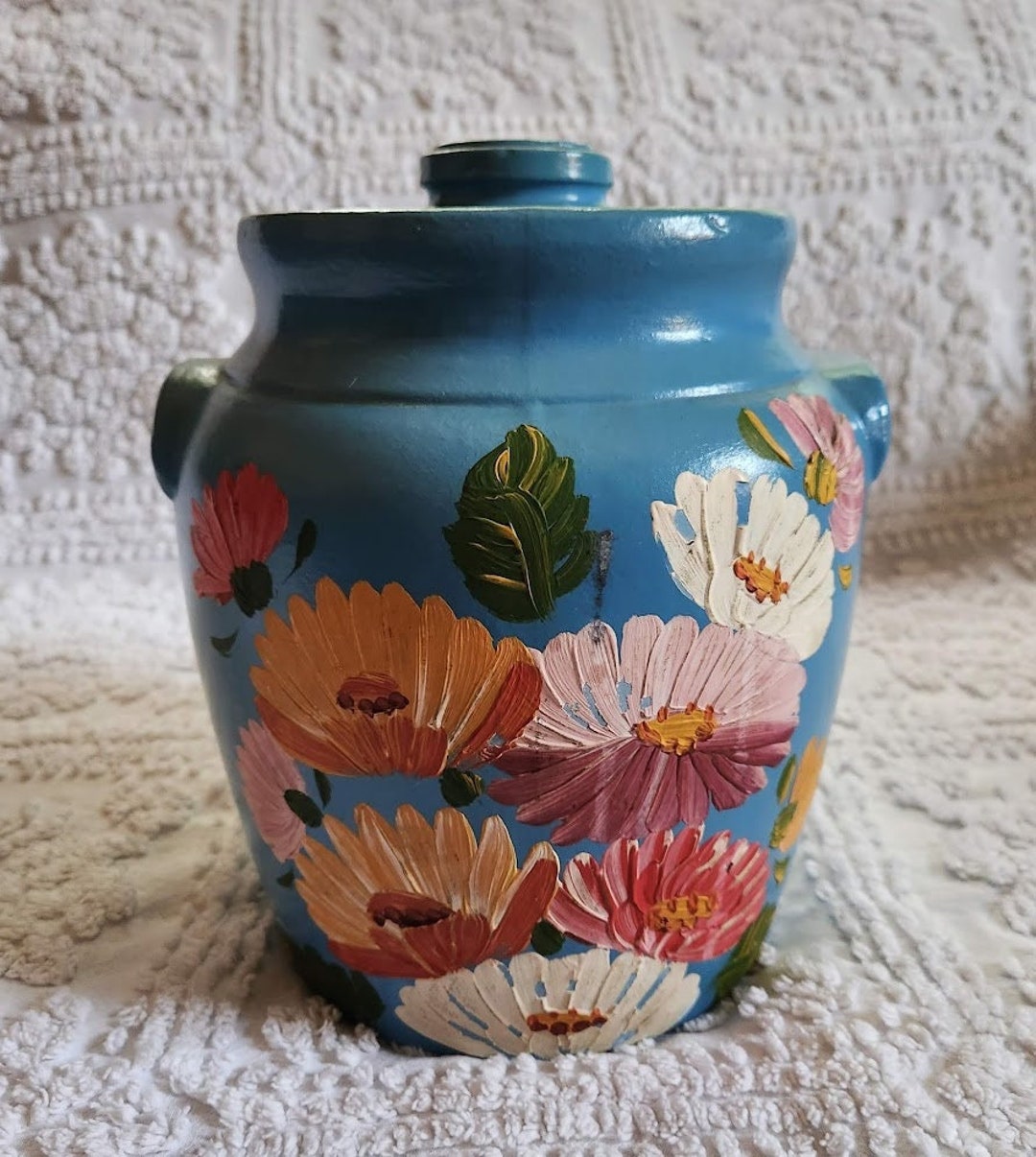 Vintage Ransburg Pottery Cookie Jar / Crock - Etsy