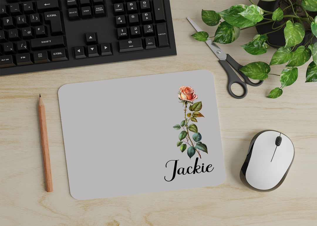 Personalized Office Decor Mouse Pad Custom Name Mousepad - Etsy