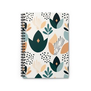 Boho Floral Spiral Notebook, Ruled Line Journal, Back to School ...