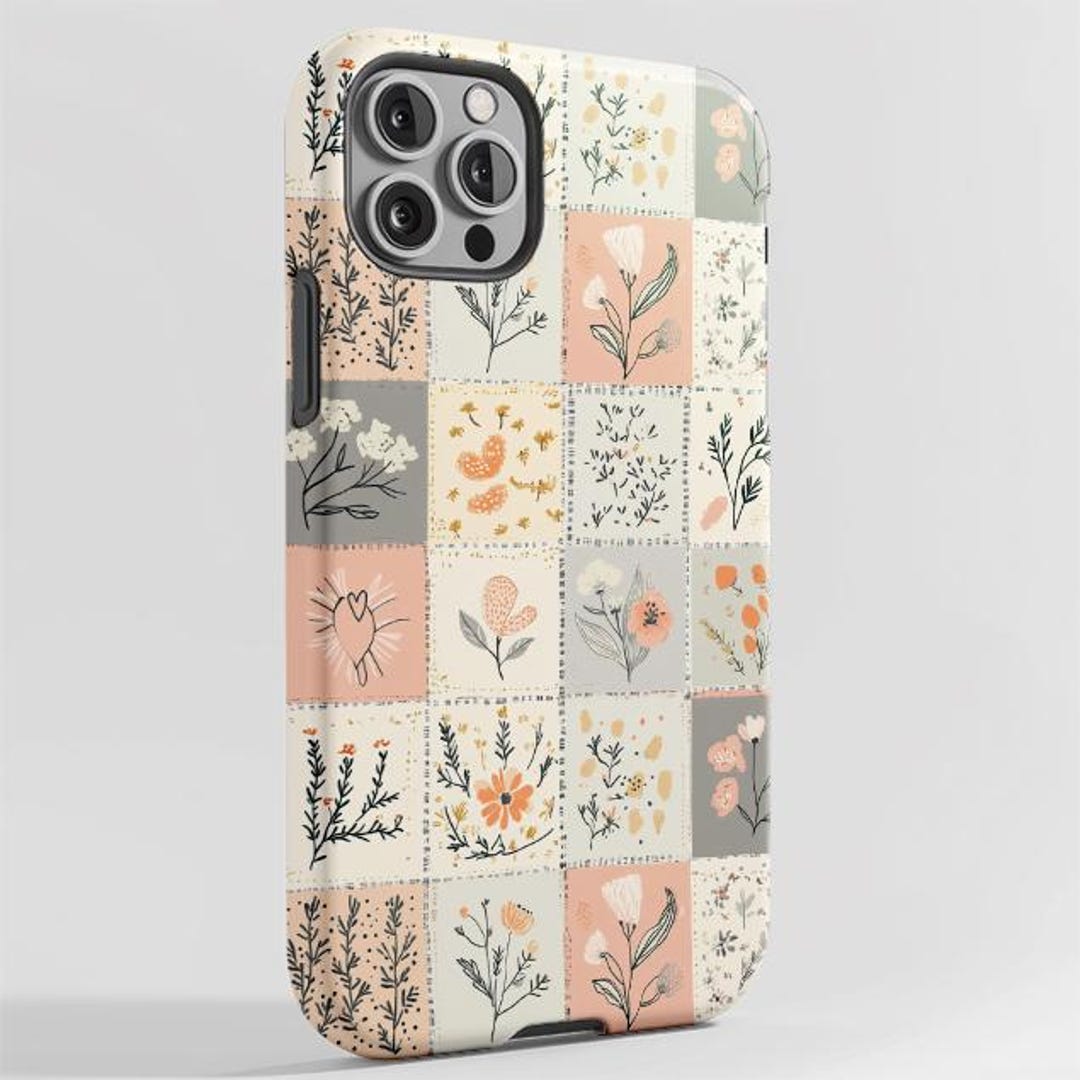 Floral Patchwork Phone Case, Love Shack Fancy Phone Cover, Vintage ...