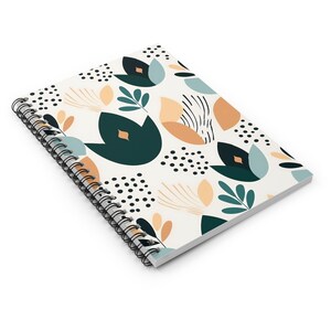 Boho Floral Spiral Notebook, Ruled Line Journal, Back to School ...
