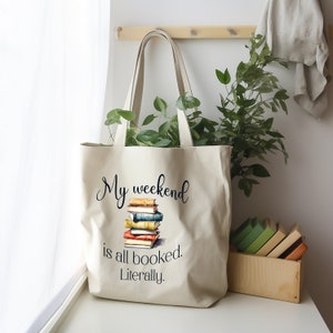 Book Lovers Tote Bag, Gift for Reader, Book Club Gift for Book Lover ...