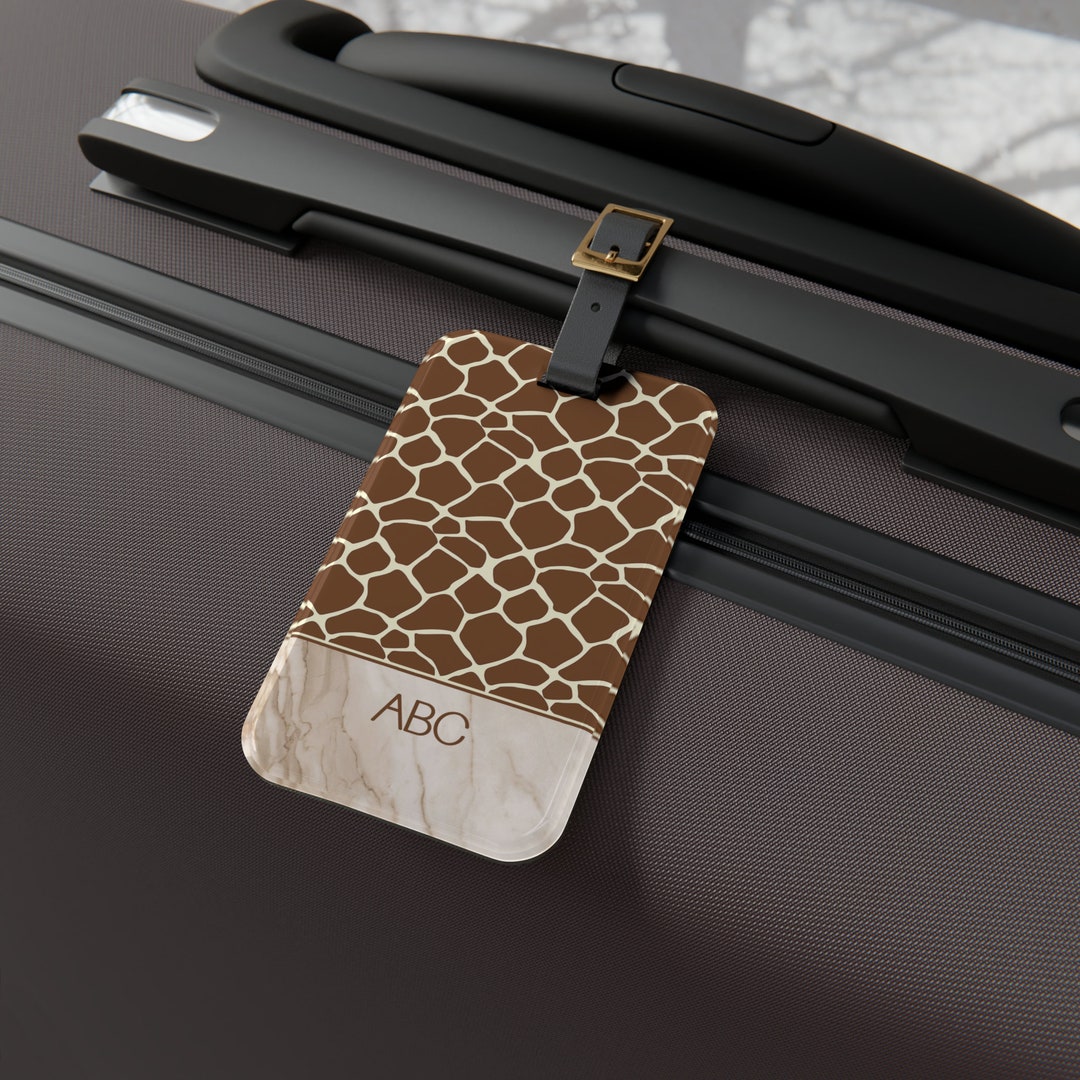 Monogram Luggage Tag, Personalized Acrylic Luggage Tag, Custom Name ...