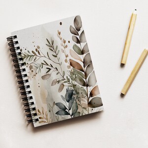 Watercolor Floral Spiral Notebook, Ruled Line Journal, Back to School ...