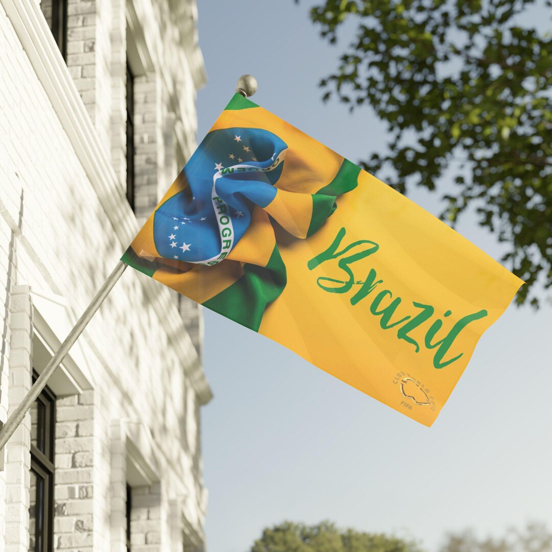 Brazil Flag Wall Art, Brazilian Pride Decor, Soccer Fan Gifts, World ...