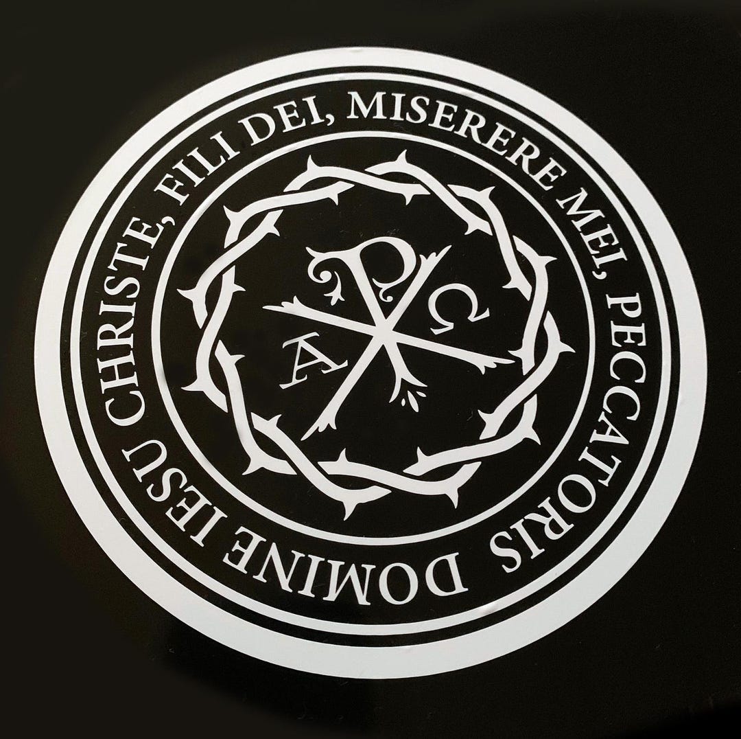 Jesus Prayer Vinyl Decal Sticker - Christogram - Etsy