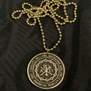 Jesus Prayer Christogram Necklace-pendant - Etsy
