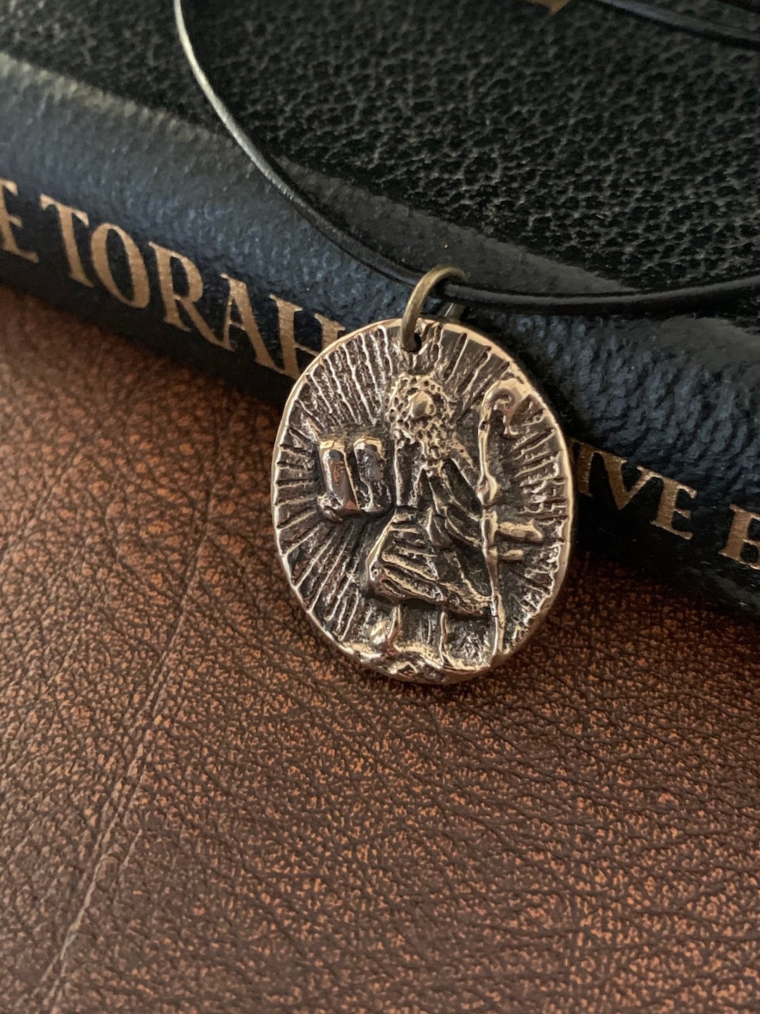 Moses Ten Commandments Pendant Necklace Solid Bronze - Etsy