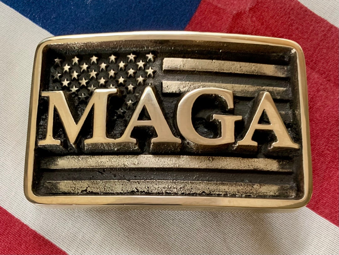 MAGA Belt Buckle Made in the USA - Etsy