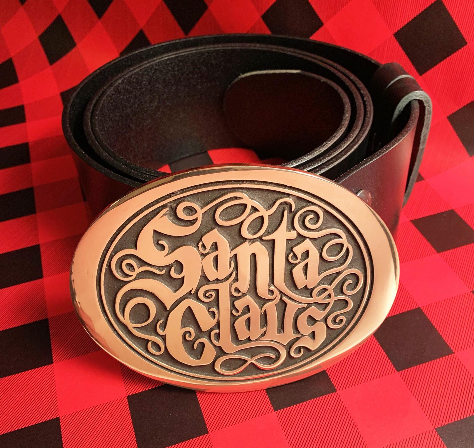 Santa Claus Belt Buckle - Large Professional Size - Fits 3" Belt - Etsy