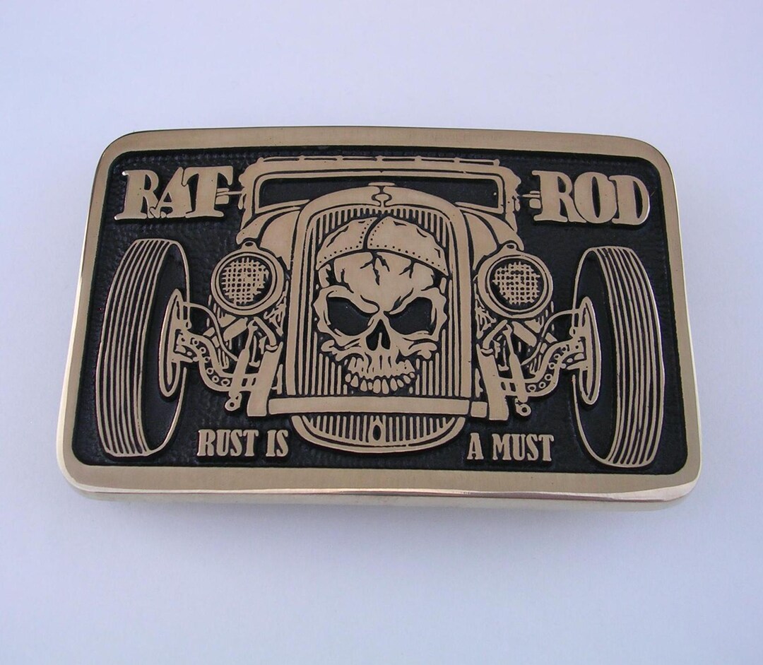 Rat Rod Car Belt Buckle - Etsy