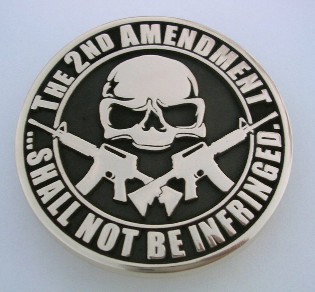 2nd Amendment Skull Buckle - Etsy