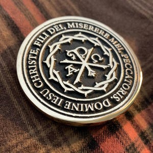 Jesus Prayer Buckle - Christogram Handmade Brass - Christian Gift - Etsy